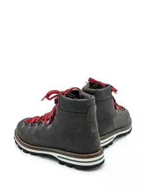 MONPIZ Lace-up Leather Boots - Brown