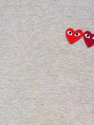 Play Comme Des Garcon Heart-patch T-shirt
