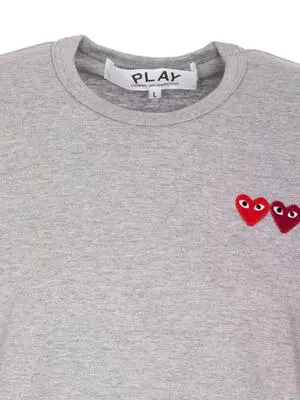 Play Comme Des Garcon Heart-patch T-shirt
