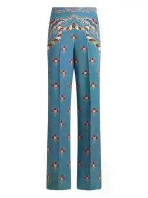 Etro Floral Print Trousers