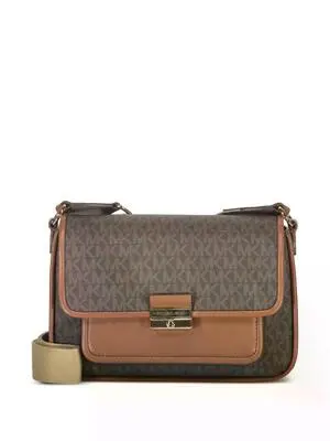 Michael Kors Bradshaw Monogram Shoulder Bag - Brown