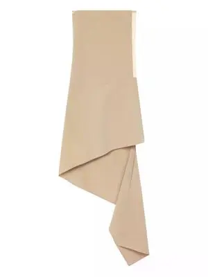 COURREGES Asymmetrical Crepe Dress - Neutrals