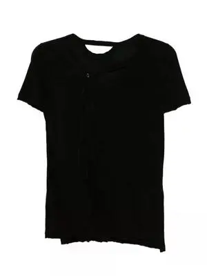 Yohji Yamamoto Round Neck Tops