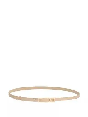 Fabiana Filippi Leather Rectangle-buckle Belt - Neutrals