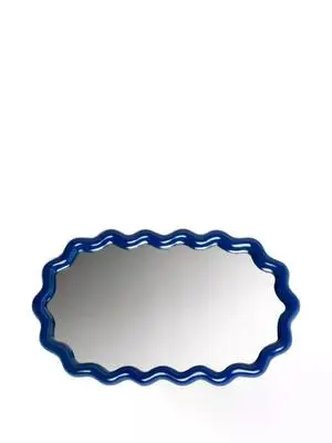 &K AMSTERDAM Zigzag Wave Mirror - Blue