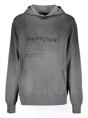ISO.POETISM Graphic Hoodie With Drawstring Hood