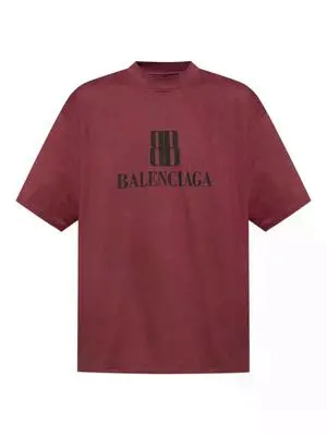 Balenciaga Logo-print T-shirt - Red