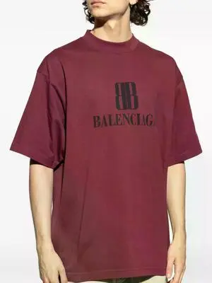 Balenciaga Logo-print T-shirt - Red