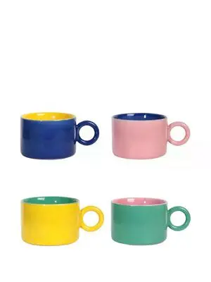&K AMSTERDAM Chiquito Two-tone Mugs - Blue
