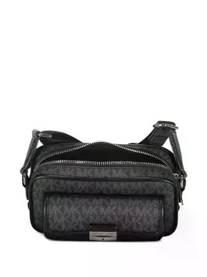 Michael Kors Bradshaw Monogram Shoulder Bag - Black