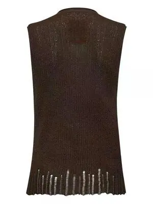 UMA WANG Ribbed Sleeveless Top
