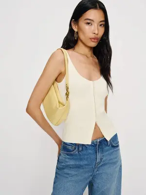 REFORMATION Eloise Cotton Sweater Tank Top