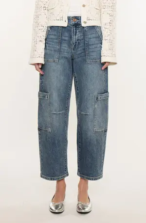 KANCAN Low Slung Barrel Jeans