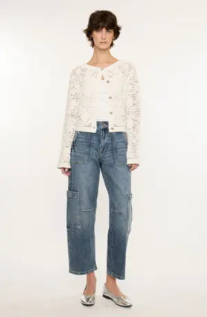 KANCAN Low Slung Barrel Jeans