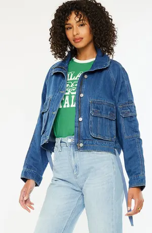 KANCAN Jailene Denim Windbreaker Jacket
