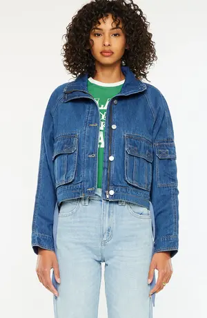 KANCAN Jailene Denim Windbreaker Jacket