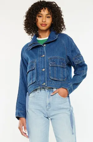 KANCAN Jailene Denim Windbreaker Jacket