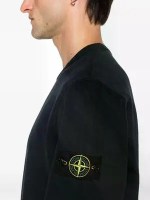 Stone Island Compass-motif Sweatshirt - Blue