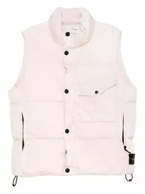 Stone Island Compass-motif Vest - Pink