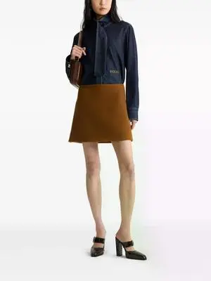 PATOU Wool Mini Skirt