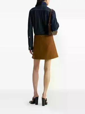 PATOU Wool Mini Skirt