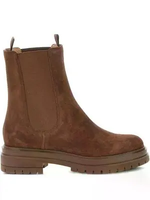 GIANVITO ROSSI Chester Suede Chelsea Boots - Brown