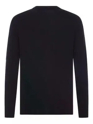 C.P. COMPANY Crew-neck Sweater With Pocket Detail - Black
