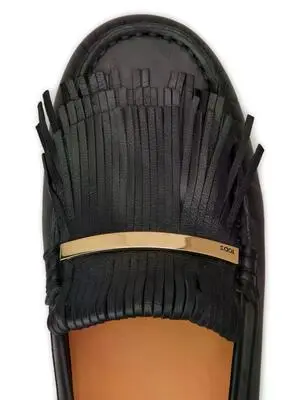 TOD'S Leather Loafers - Black