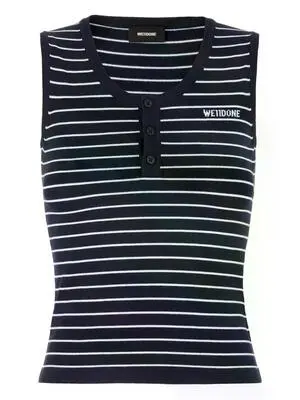 We11Done Striped Sleeveless Top