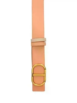 TWINSET Reversible Leather Belt - Neutrals