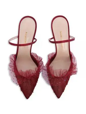 ANDREA WAZEN 75mm Franca Ruffled Mules