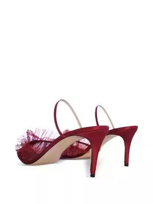 ANDREA WAZEN 75mm Franca Ruffled Mules