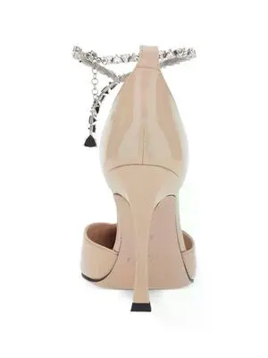JIMMY CHOO 100mm Stevie Crystal-embellished Pumps - Neutrals