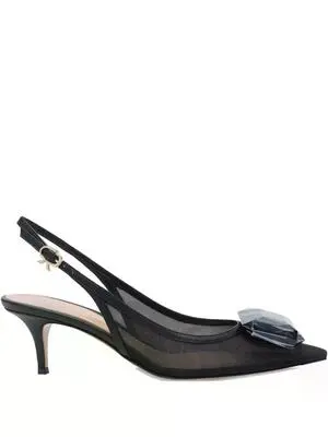 GIANVITO ROSSI 55mm Slingback Mesh Pumps