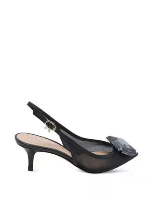 GIANVITO ROSSI 55mm Slingback Mesh Pumps