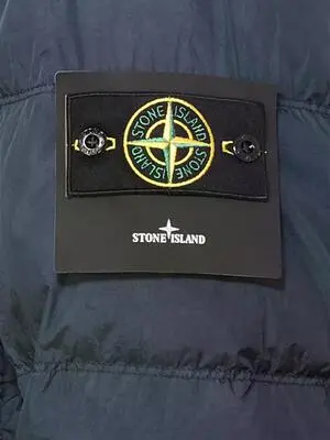 Stone Island Crinkle Reps Ny Padded Jacket - Blue