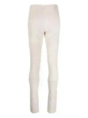 Kristensen Du Nord Panelled Suede Leggings - Neutrals
