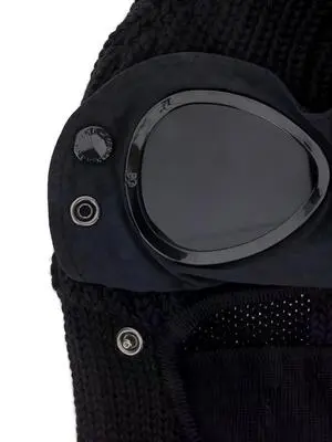 C.P. COMPANY Goggle-detail Knit Balaclava - Black