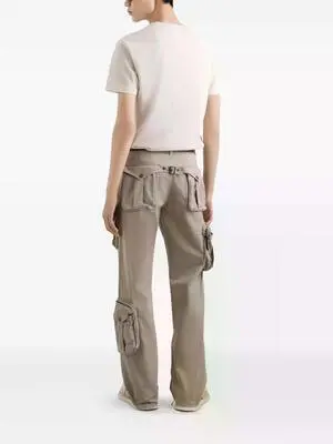 Dolce & Gabbana Logo-appliqué Crew-neck T-shirt - Neutrals