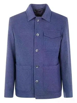 Herno Patch-pocket Shirt Jacket - Blue