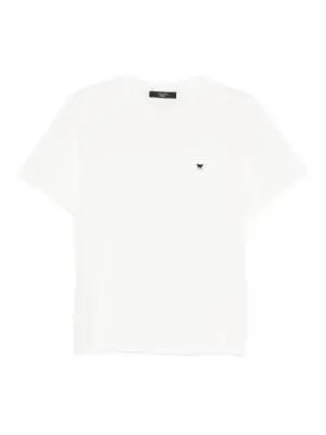 Max Mara Logo-embroidered Cotton T-shirt - White
