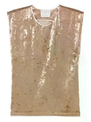 FORTE_FORTE Sleeveless Velvet Top