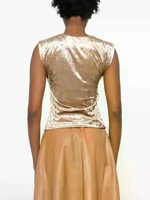 FORTE_FORTE Sleeveless Velvet Top