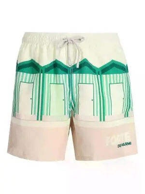 MC2 SAINT BARTH Printed Swim Shorts - Neutrals