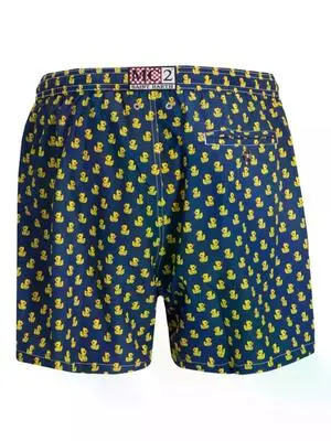 MC2 SAINT BARTH Rubber Duck-print Swim Shorts - Blue