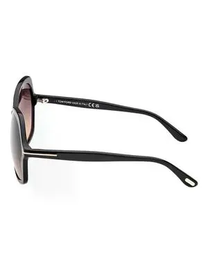 TOM FORD Geometric Frame Sunglasses