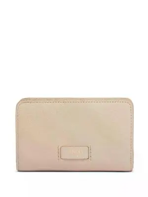 LANCEL Ninon Leather Compact Wallet - Neutrals