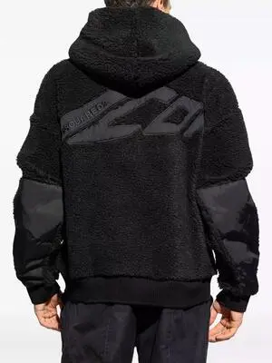 Dsquared2 Fleece Half-zip Hoodie - Black
