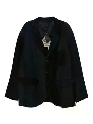 ZIGGY CHEN Patchwork Blazer - Blue