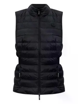 Moncler Valmarie Quilted Sleeveless Gilet - Black